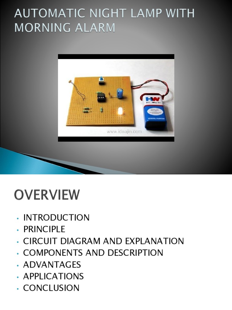 Automatic Night Lamp With Morning Alarm | PDF | Electrical Network ...