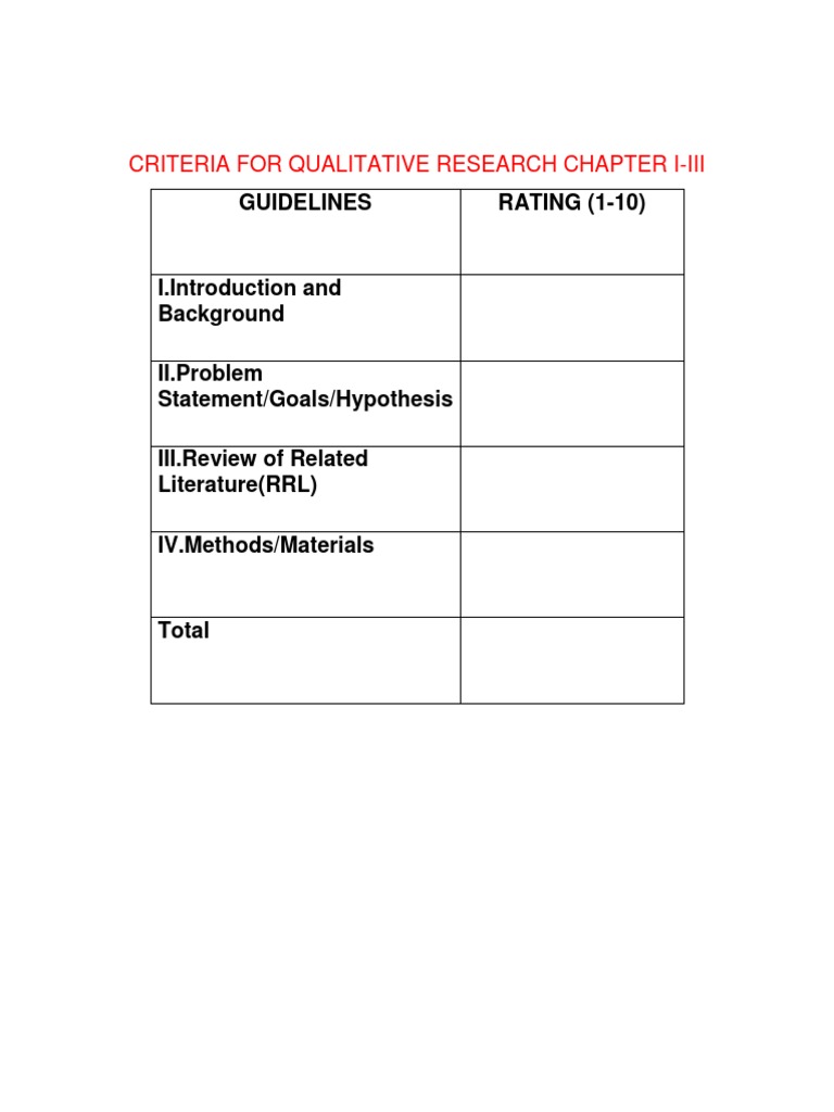 Qualitative Research Criteria Guide | PDF