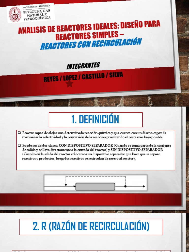 Analisis de Reactores Ideales - Recirculacion | PDF | Reactor Quimico | Motor a reacción