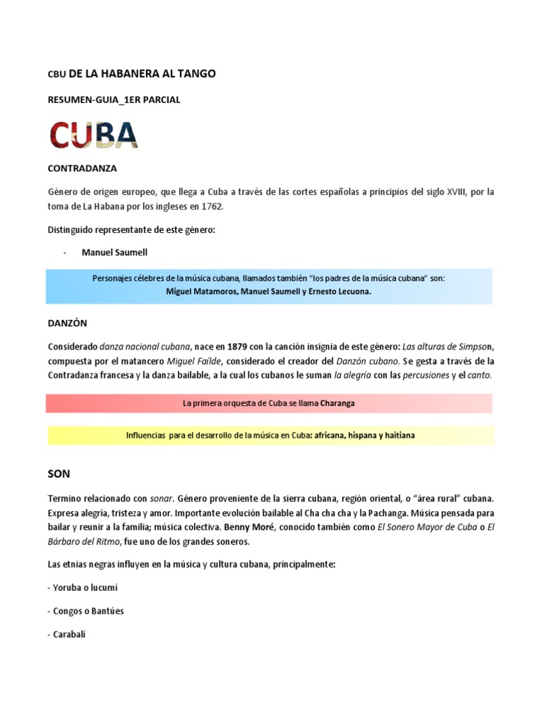 RESUMEN | PDF | Musica Sudamericana | Musica centroamericana