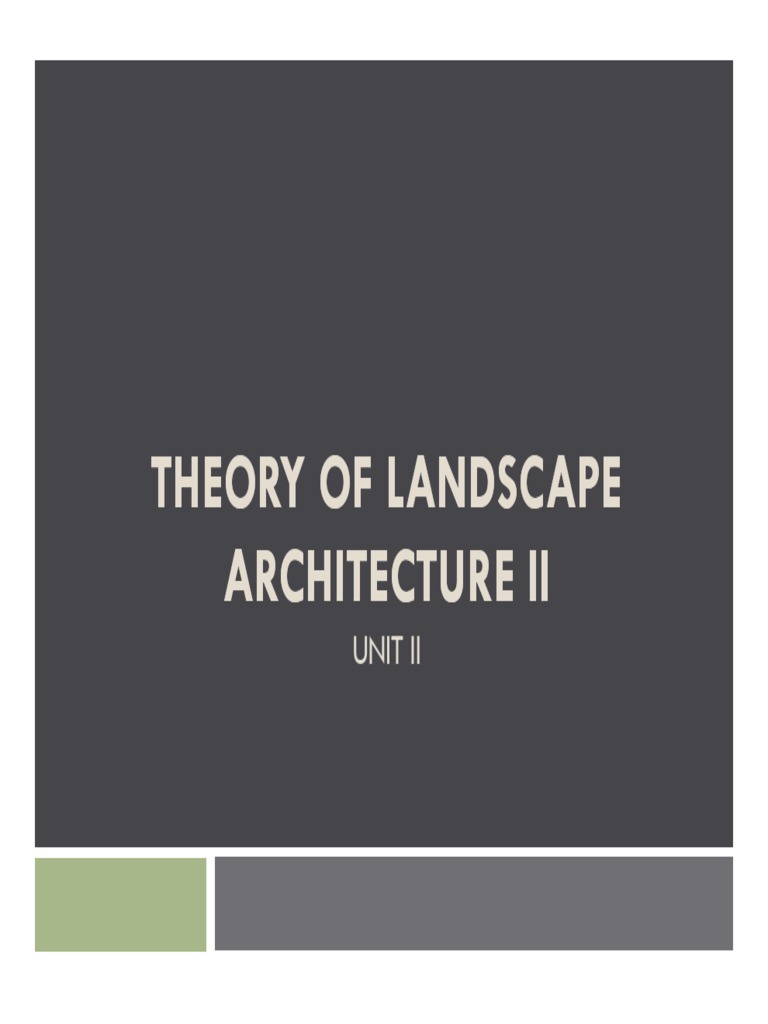 Theory of Landscape Architecture | PDF | Landscape Architecture | Gardening