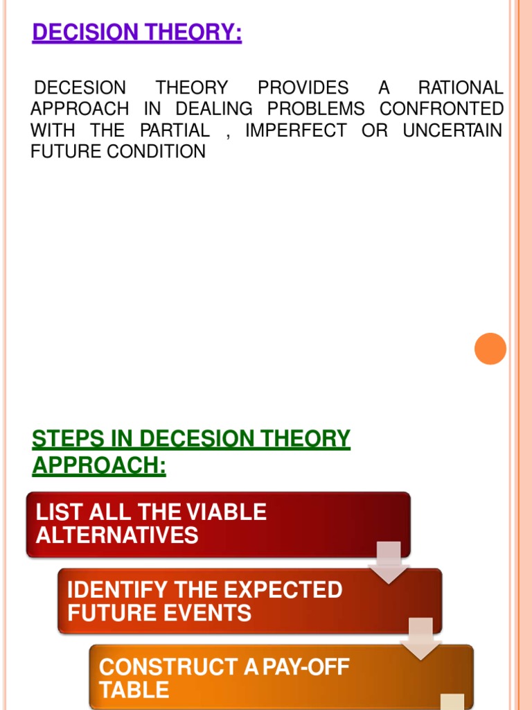 Decision Theory | PDF | Decision Theory | Decision Making