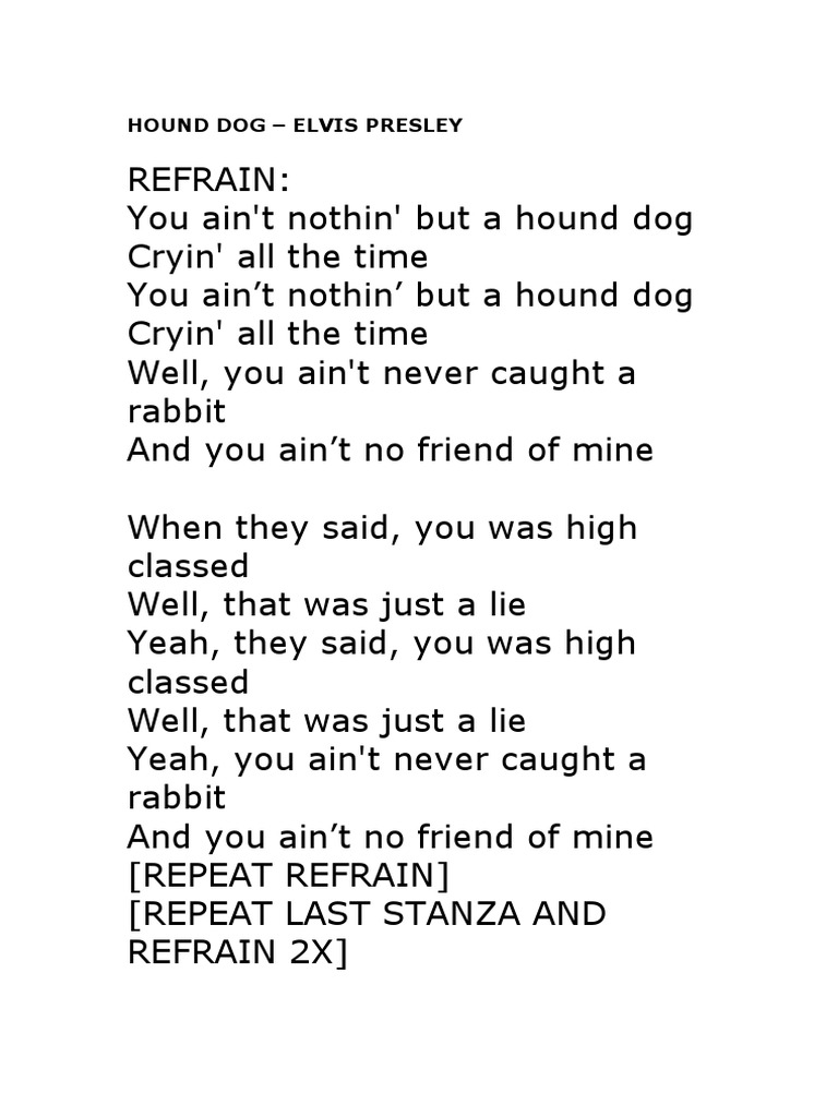 Hound Dog | PDF