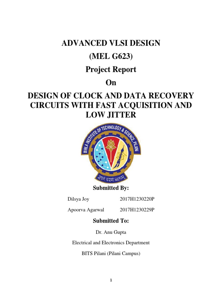 Clock and Data Recovery | PDF | Detector (Radio) | Electronic Oscillator