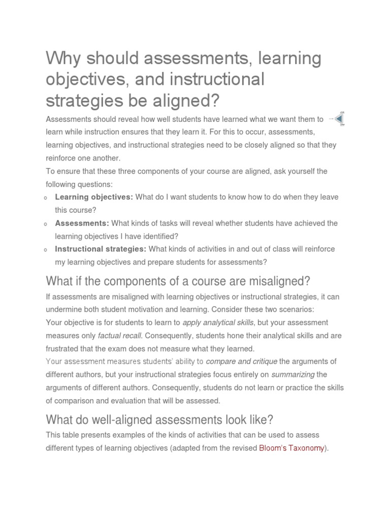 Learning Targets | PDF | Educational Assessment | Concept