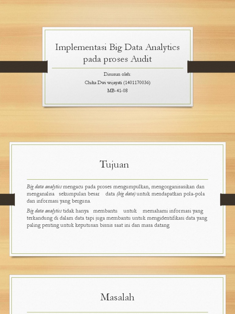 Implementasi Big Data Analytics Pada Proses Audit | PDF