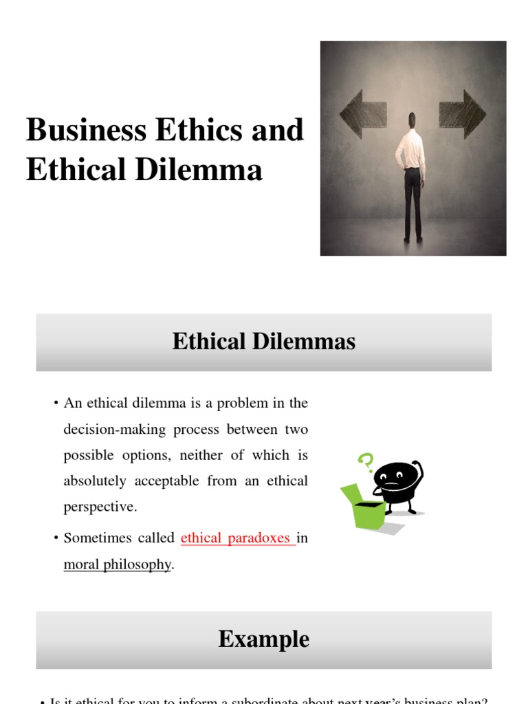 Chapter 3 Business Ethics and Ethical Dilemma | PDF | Business Ethics ...