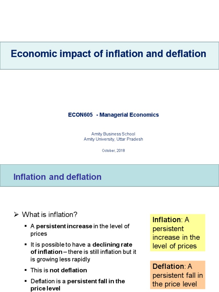 2b. Inflation & Deflation | PDF | Inflation | Unemployment