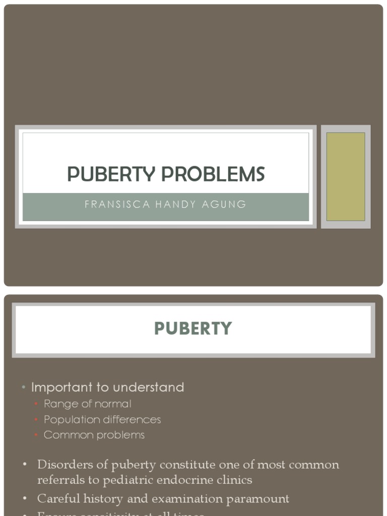 Puberty Problems | PDF | Puberty | Glands