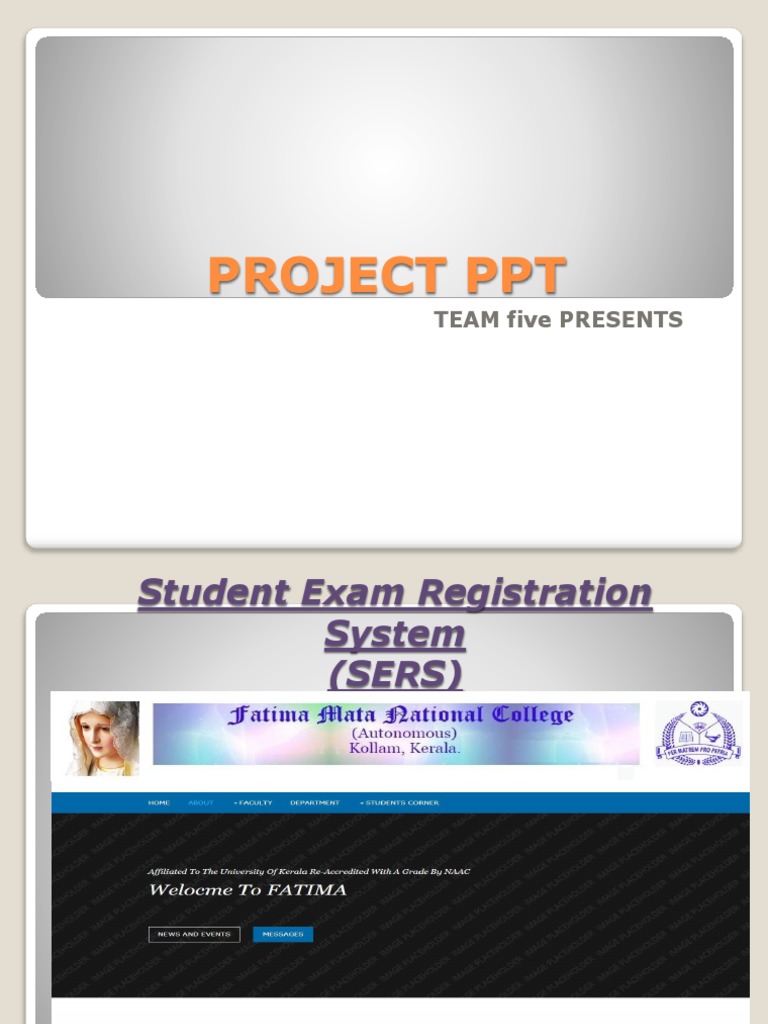 Student Exam Registration System (SERS): A Digital Solution for ...