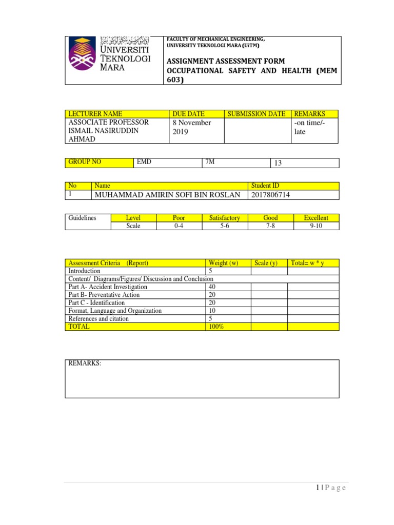 OSH Case Study Sofi | PDF | Occupational Safety And Health ...