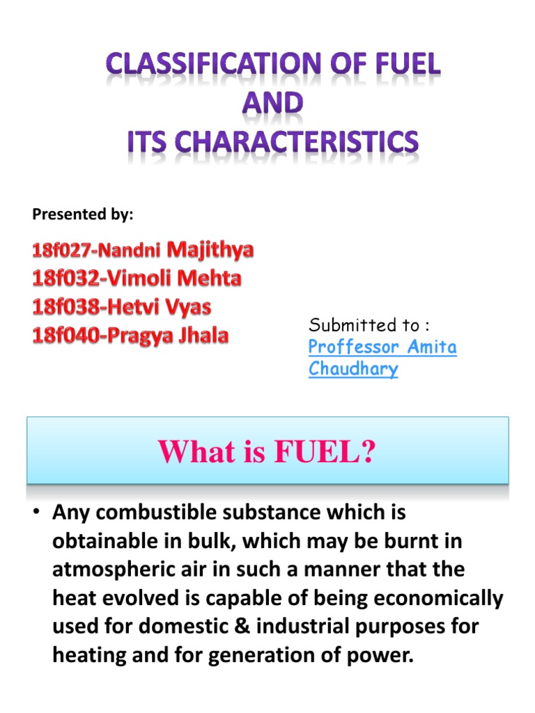 Chemistry Project | PDF | Combustion | Fuels