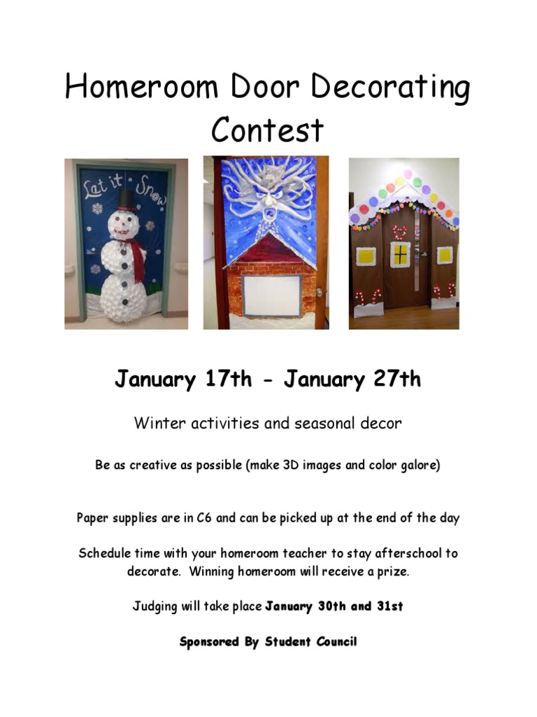 Winter Door Decorating Contest 2023 | PDF