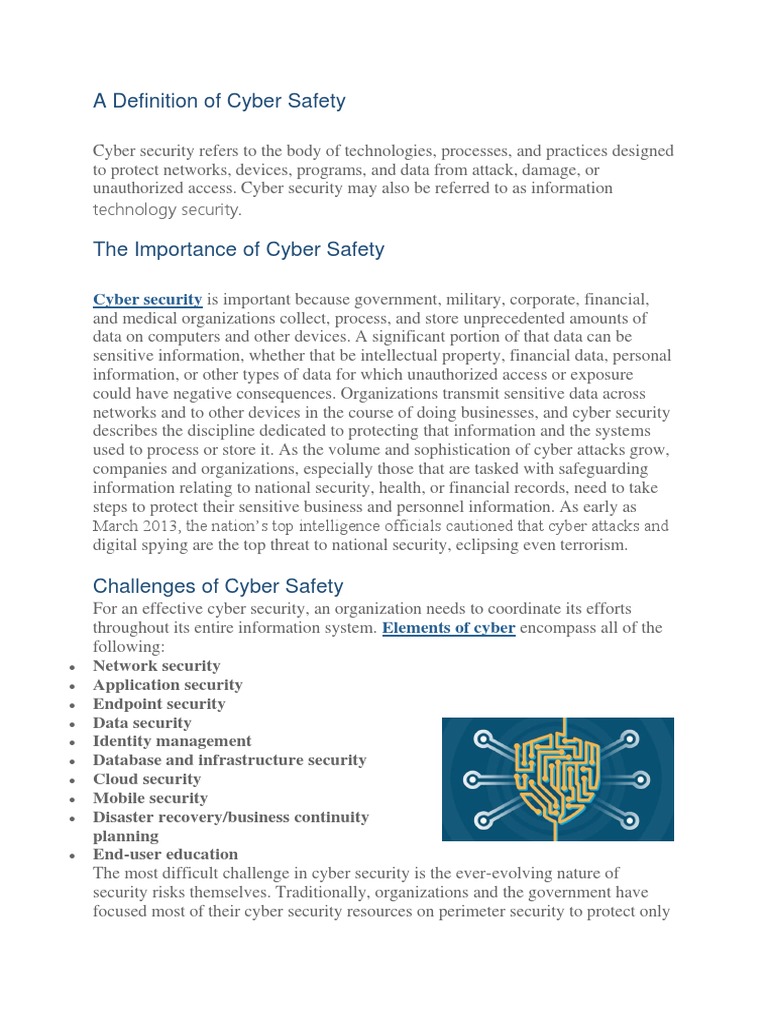 A Definition of Cyber Security | PDF | Computer Security | Security