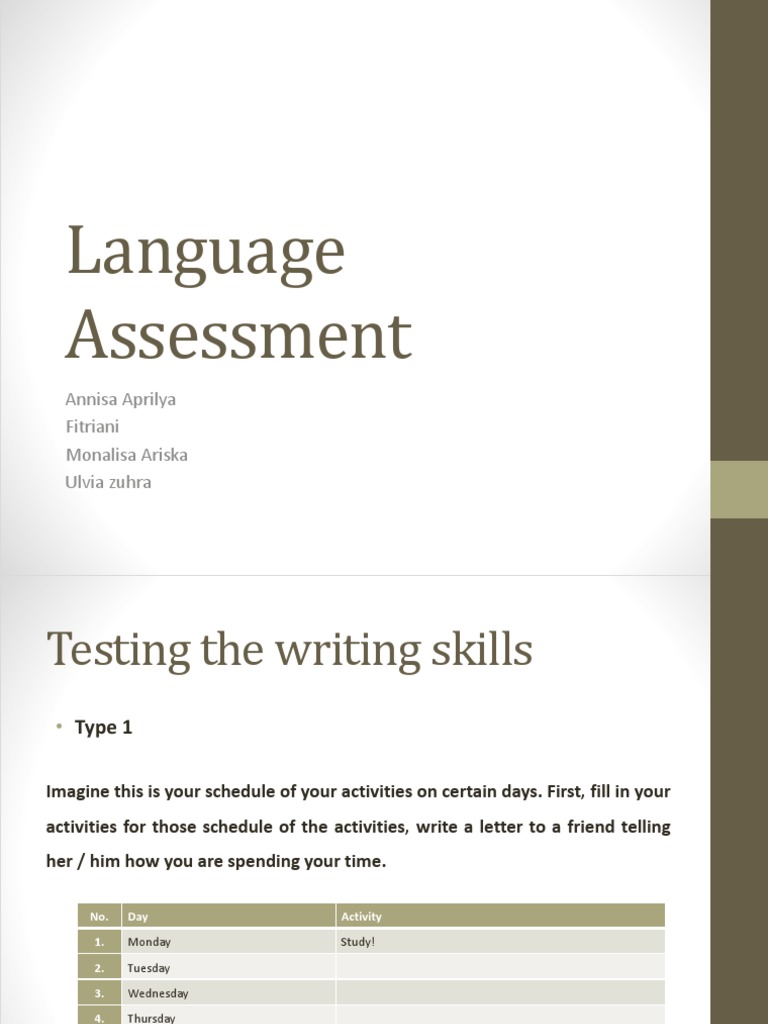Language Assessment II | PDF