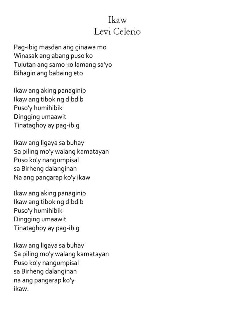 Ikaw Levi Celerio | PDF