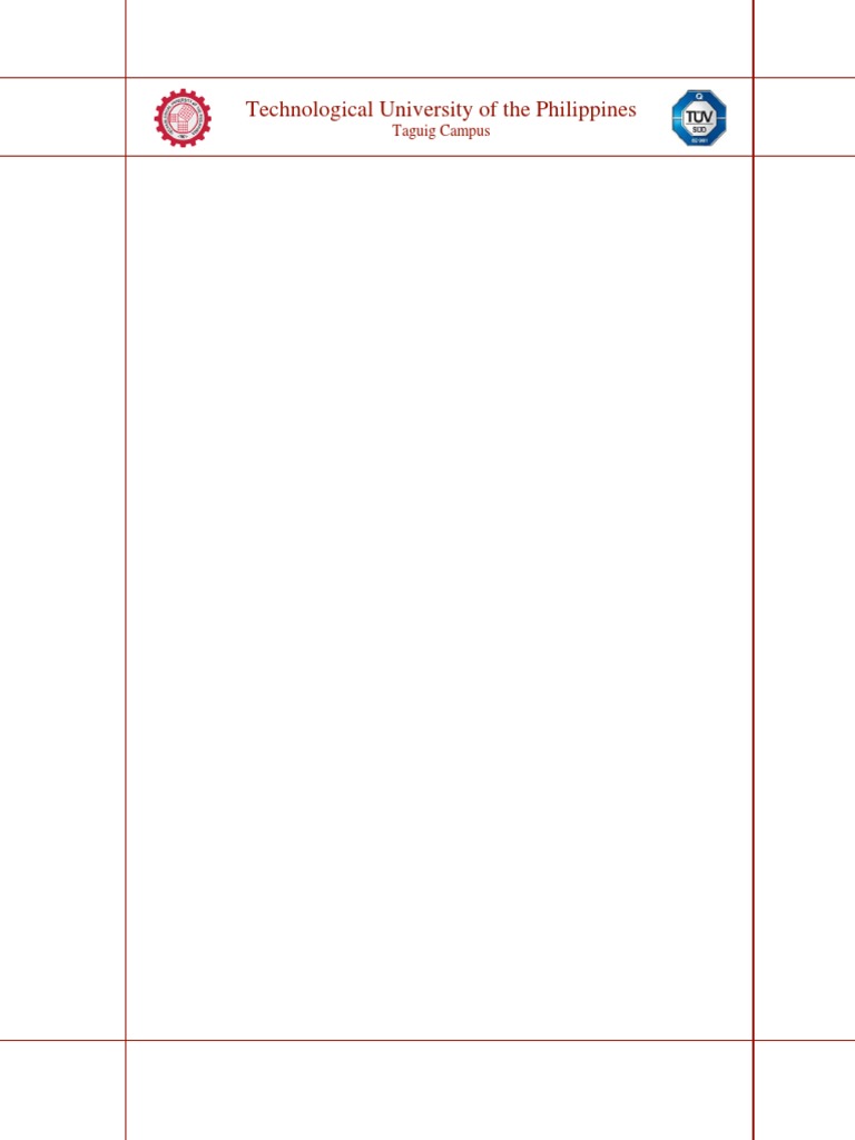 Technological University of The Philippines: Taguig Campus | PDF ...