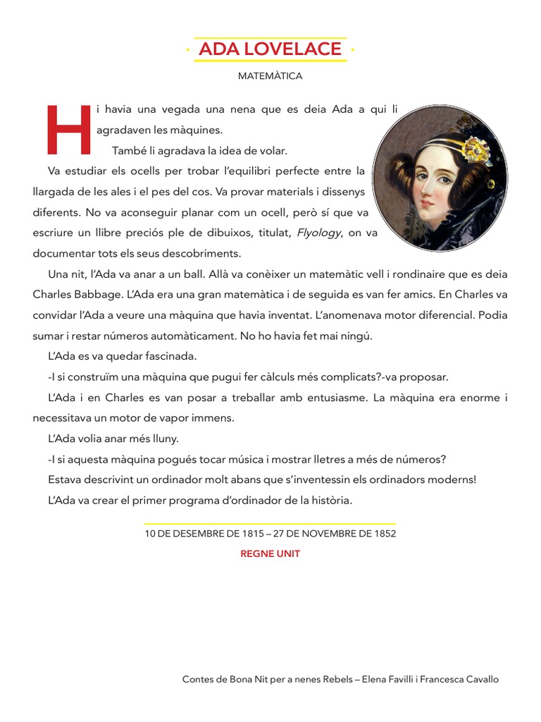 CL Ada Lovelace | PDF