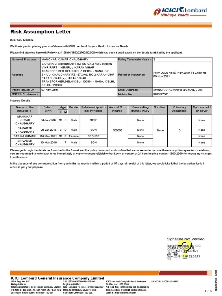Consolidated Policy Schedule PDF | PDF | Insurance | Service Industries