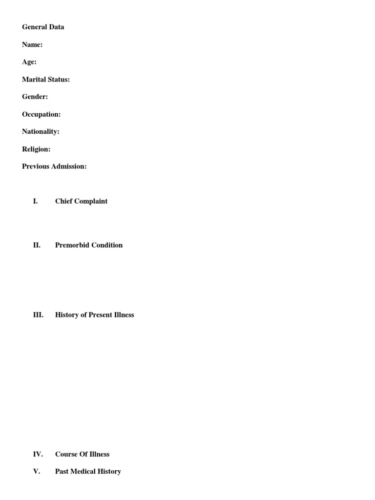 Psychiatric Report Template | PDF | Thorax | Neck