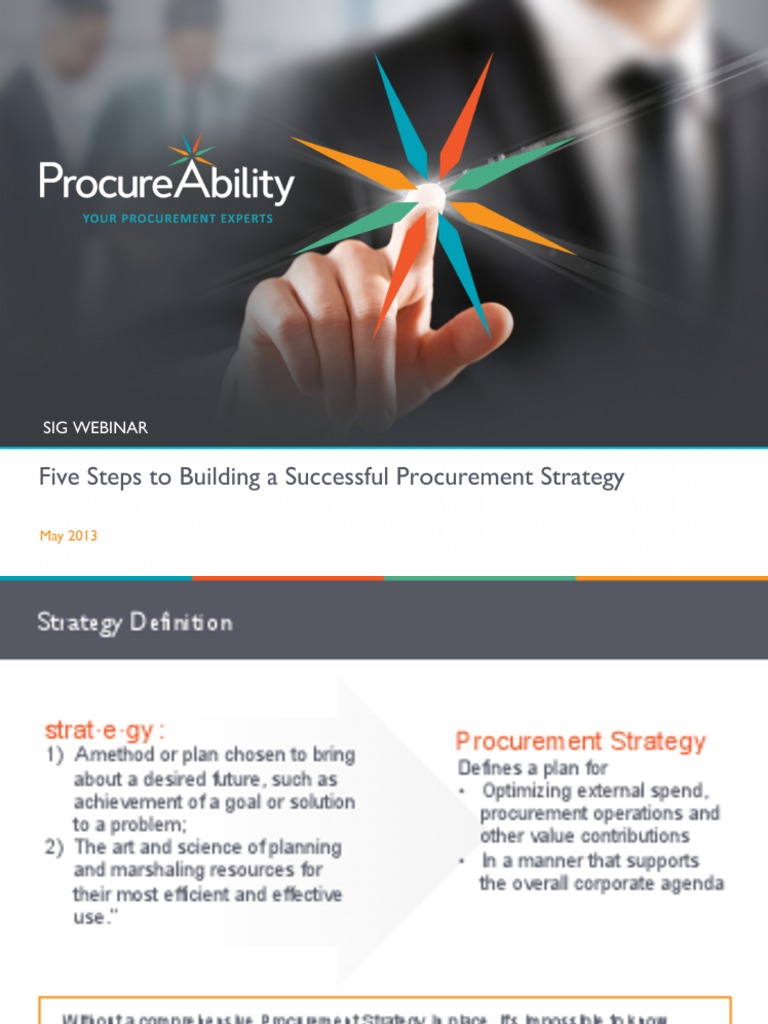 Five Steps To Building A Successful Procurement Strategy | PDF ...