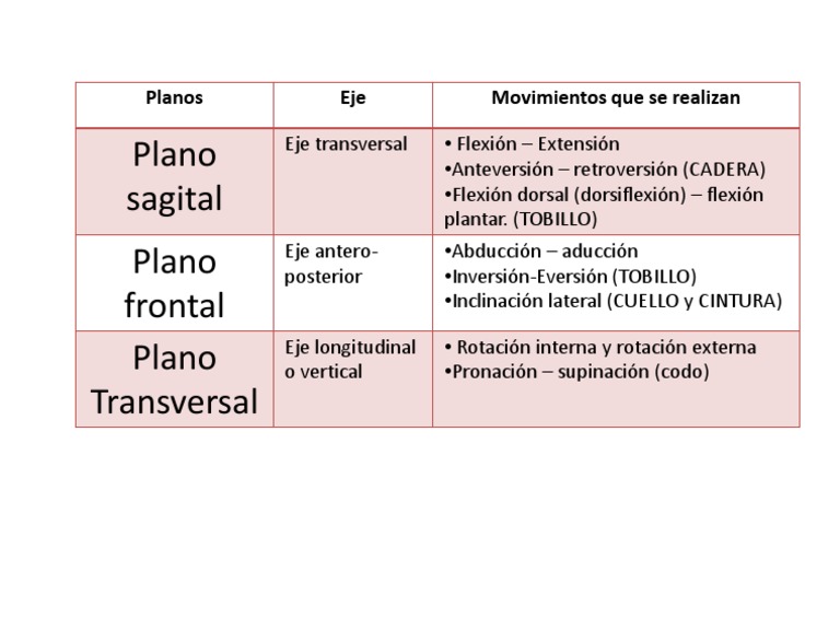 Cuadro Resumen Movimientos Articulares | PDF | Cuerpo humano | Extremidades (anatomía)
