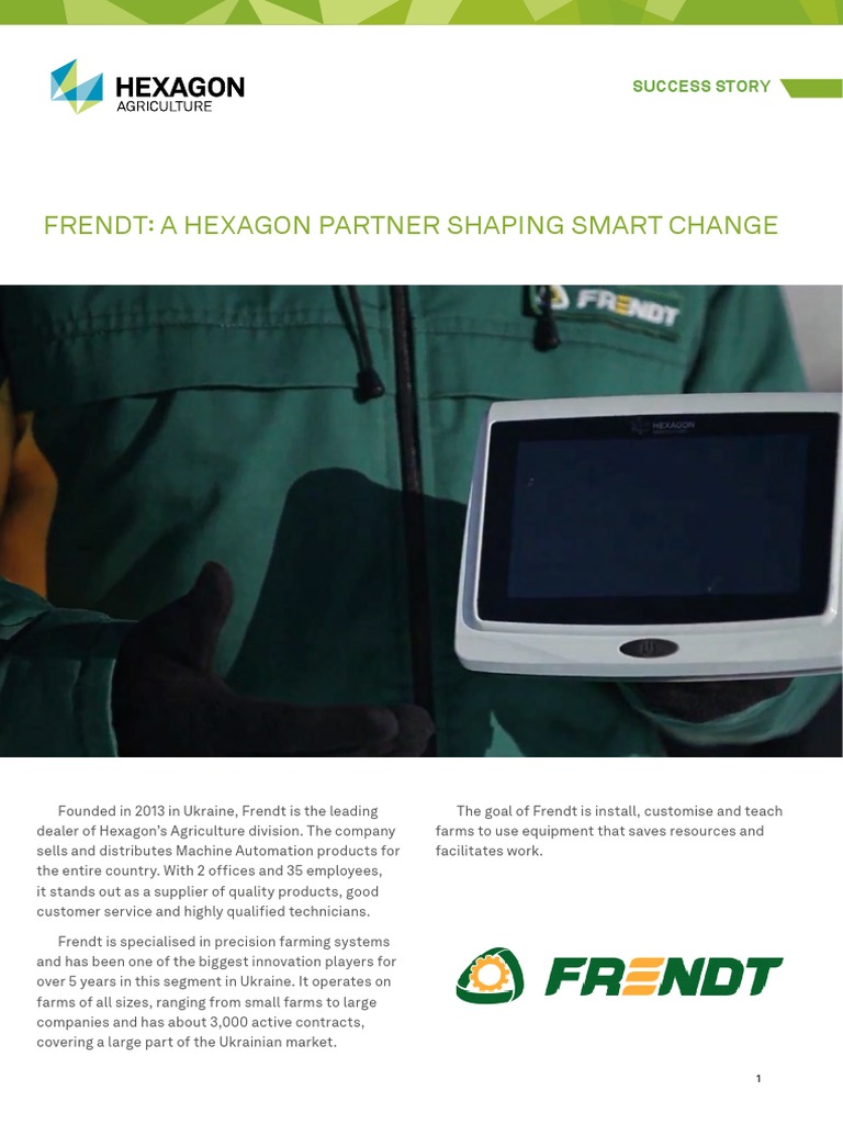 Hexagon AG Case Study Frendt A4 2019 en | PDF | Automation | Agriculture