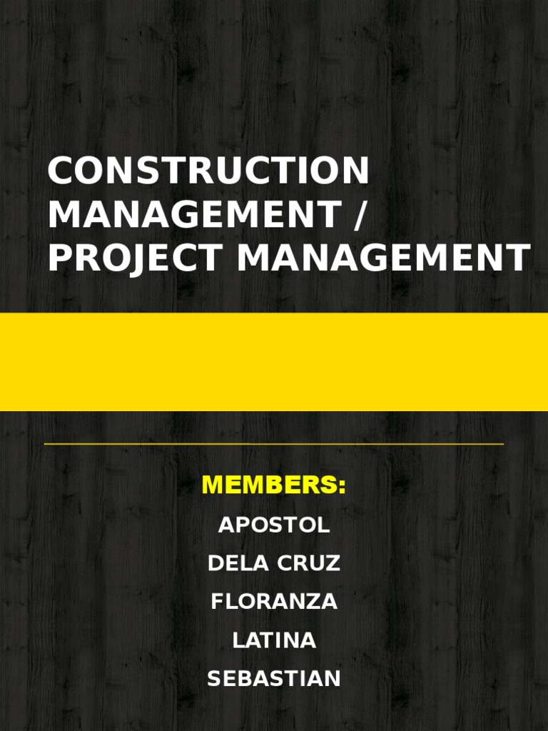 Construction and Project Management Guide | PDF | Project Management ...