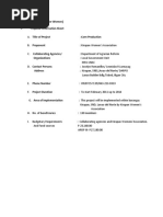 Sample of A Project Proposal Livelihood Starter Kit | PDF ...