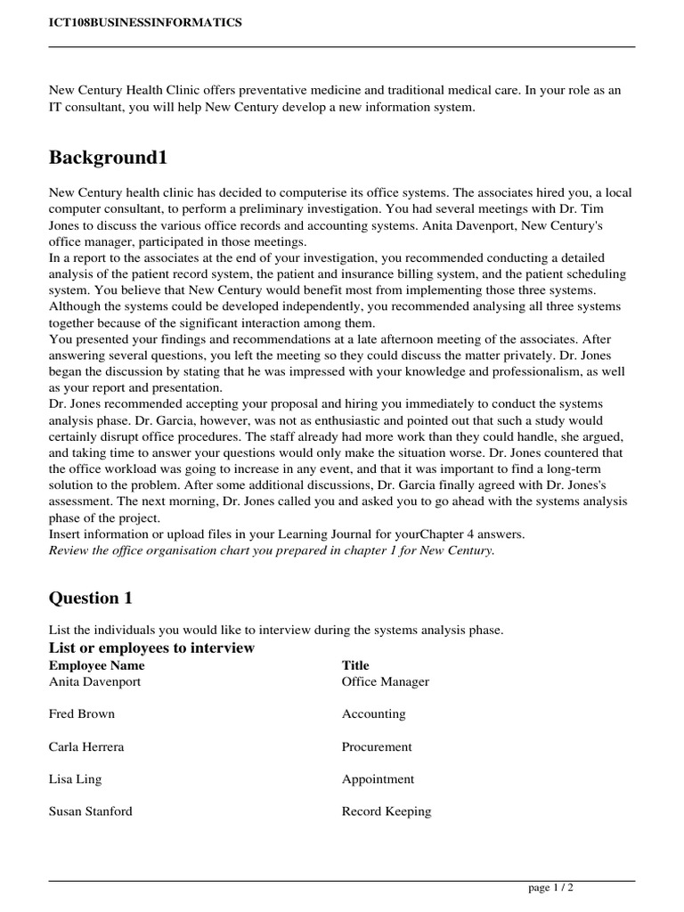 New Century Health Clinic | PDF | Consultant | Health Care