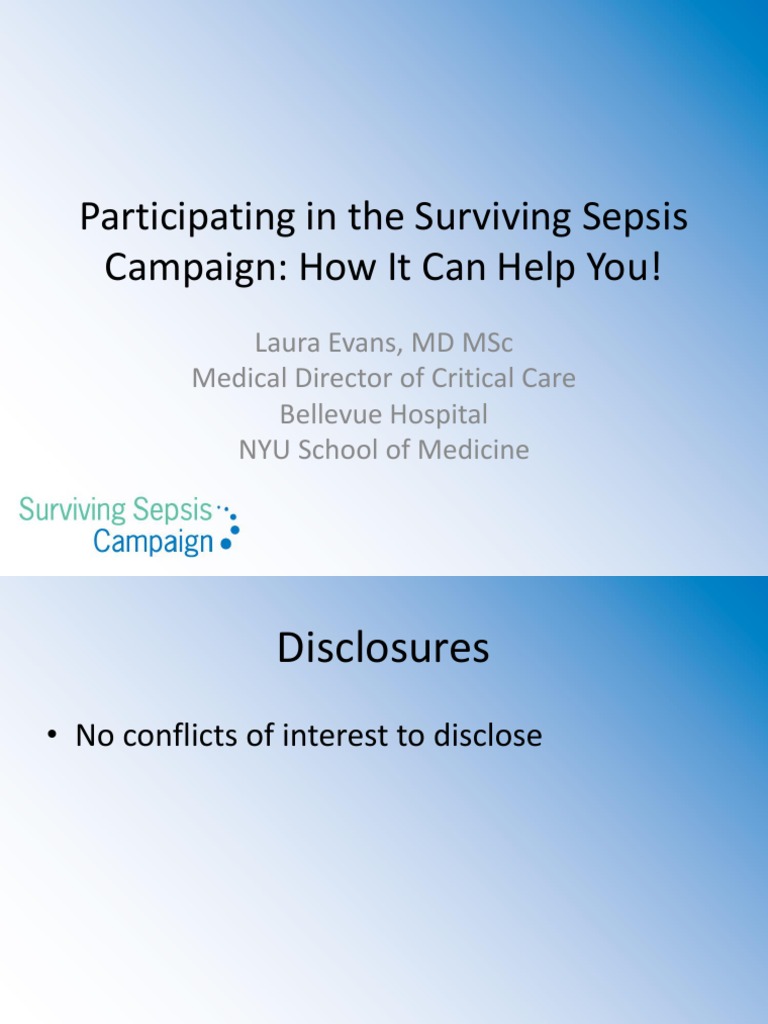 Participating in The Surviving Sepsis Campaign: How It Can Help You ...