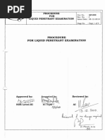 Procedure For DP Test | PDF | Nondestructive Testing | Applied And ...