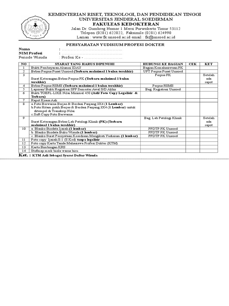 Syarat Yudisium Pdf