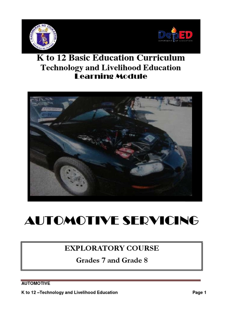 K to 12 Automotive Servicing Module | PDF | Screw | Nut (Hardware)