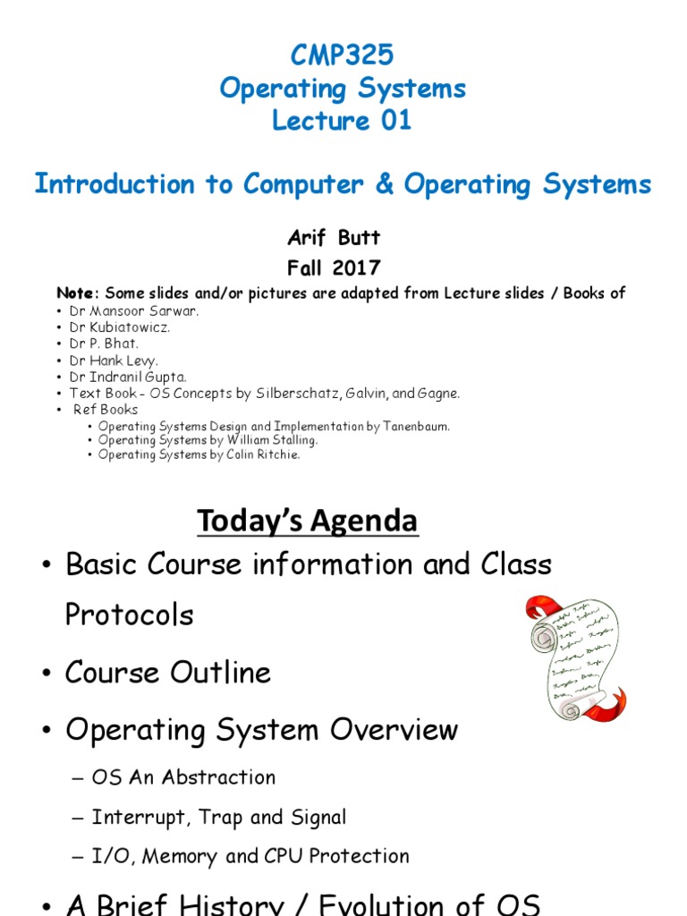 Introduction to Operating Systems Course | PDF | Operating System ...