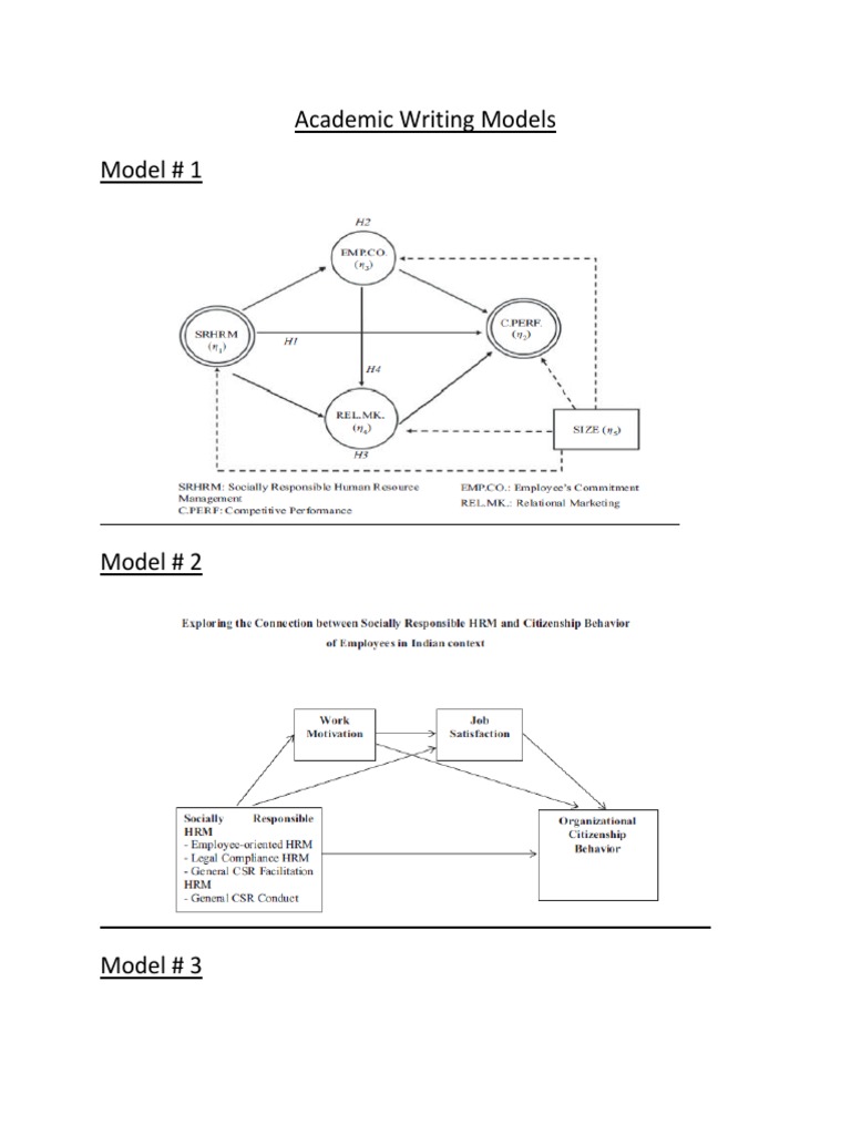 Academic Writing Models | PDF