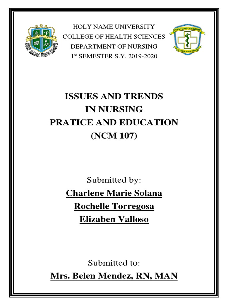 NCM 107 | PDF | Nursing | Health Care