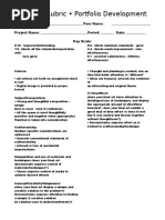 Rubric For Recycled Materials Project | PDF