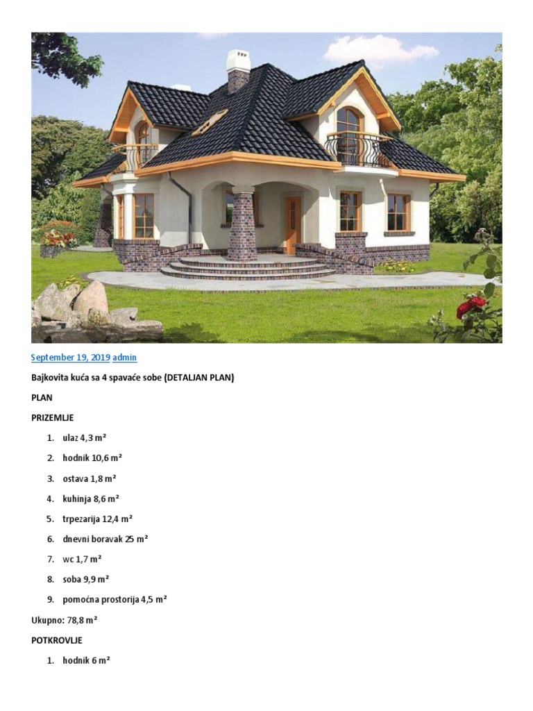 Plan Kuce Sa 4 Sobe | PDF