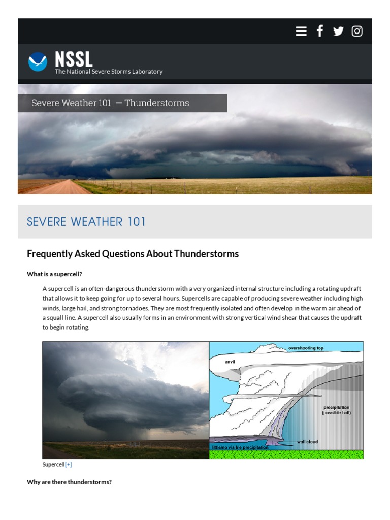 Understanding Supercells and Thunderstorms | PDF | Thunderstorm ...