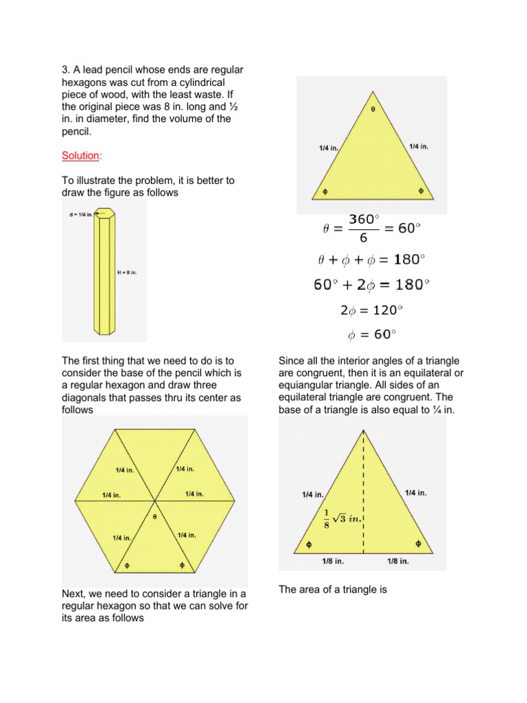 prism and cylinder | Area | Triangle