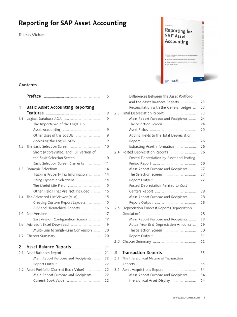 Asset Reporting | PDF | Debits And Credits | Depreciation