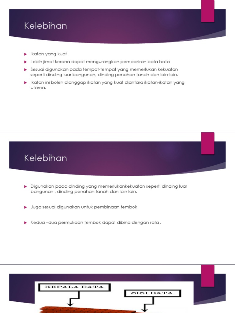 Kelebihan Ikatan Bata | PDF