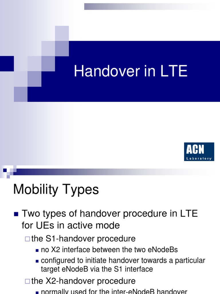 Lte Handover | PDF | Communications Protocols | Digital Technology