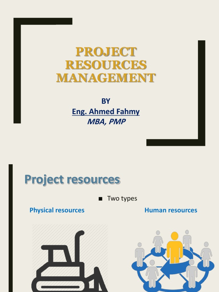 Project Resource Management Overview | PDF | Team Building | Project ...
