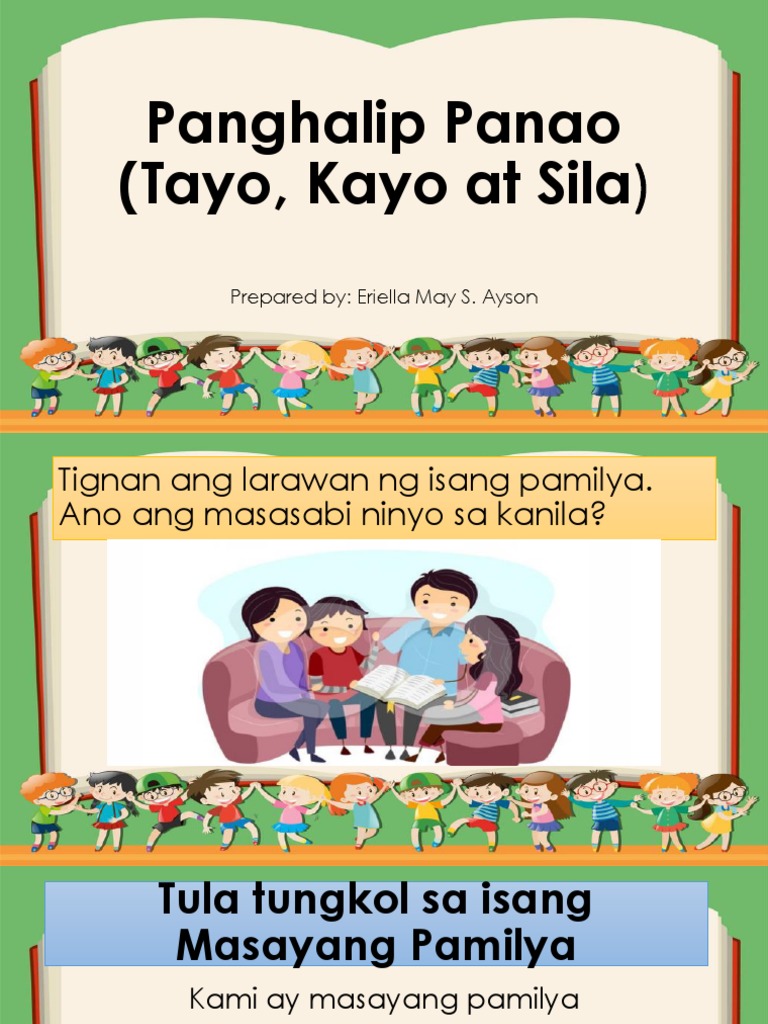 Panghalip Panao Filipino1 | PDF