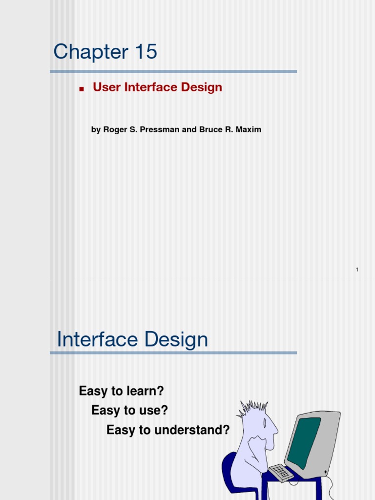 User Interface Design: by Roger S. Pressman and Bruce R. Maxim | PDF ...
