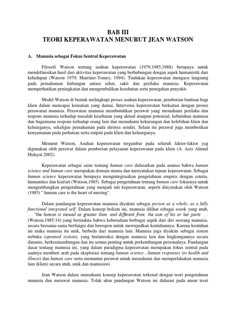 Teori Watson | PDF