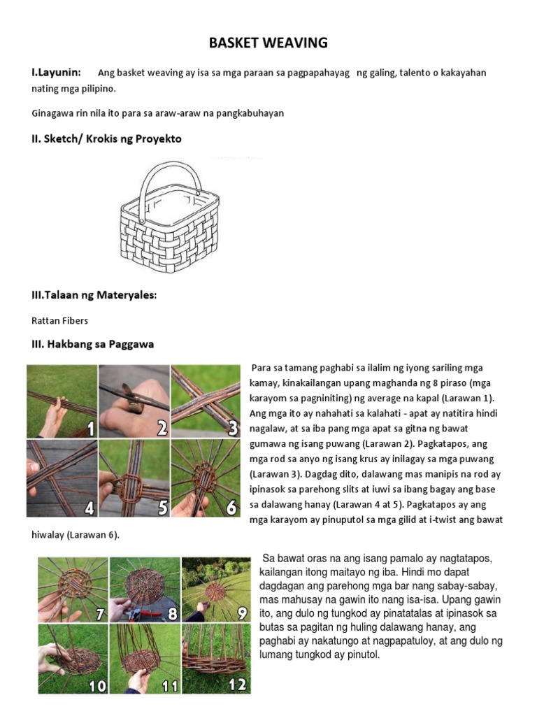 Basket Weaving | PDF