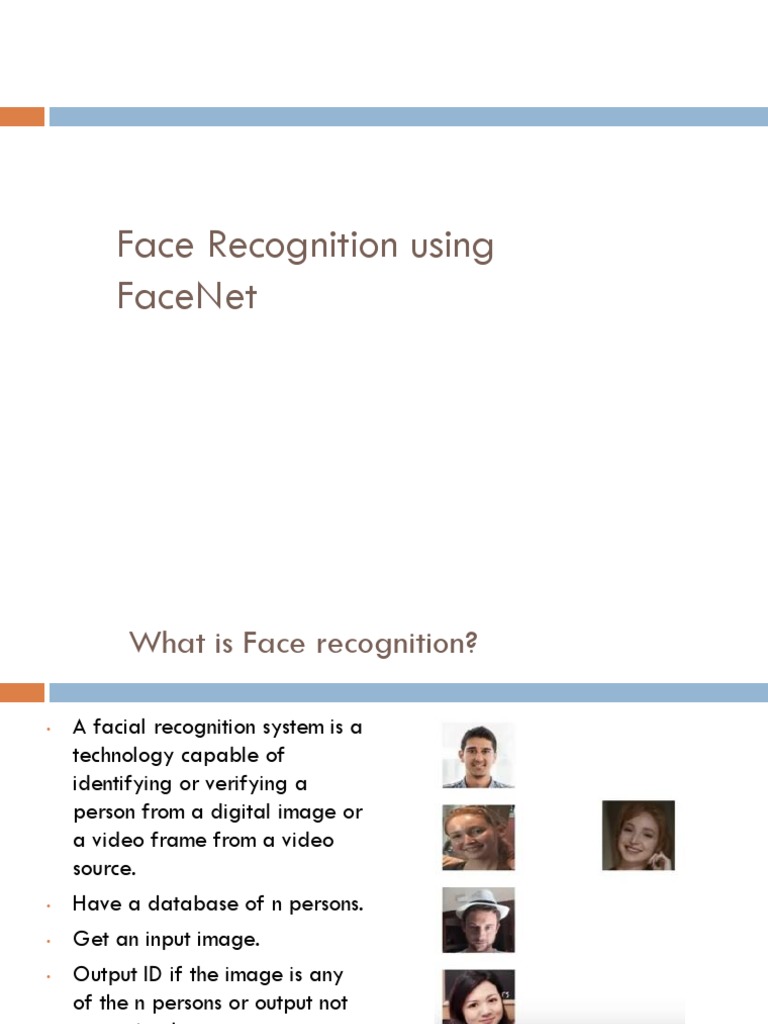 Face Recognition Using Facenet | PDF | Algorithms And Data Structures ...